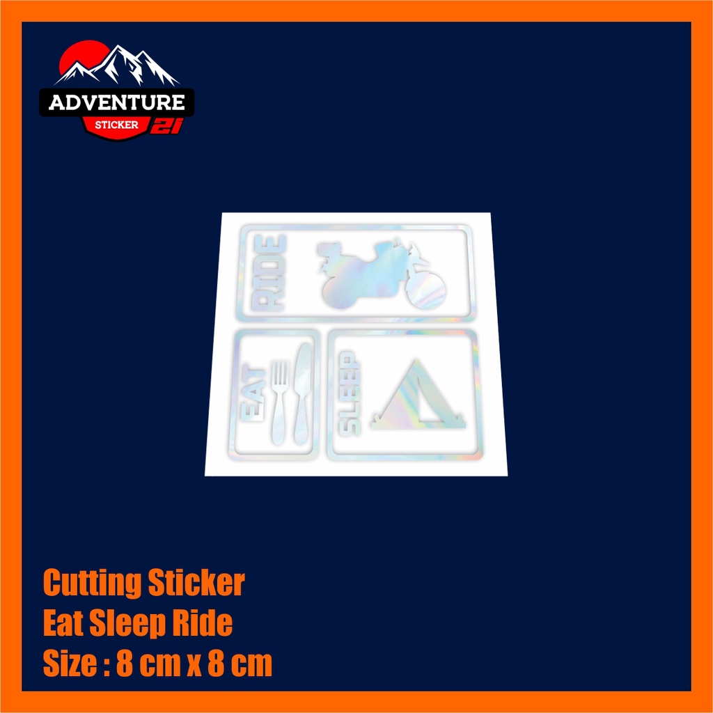 Jual Stiker Cutting Eat Sleep Ride | Shopee Indonesia