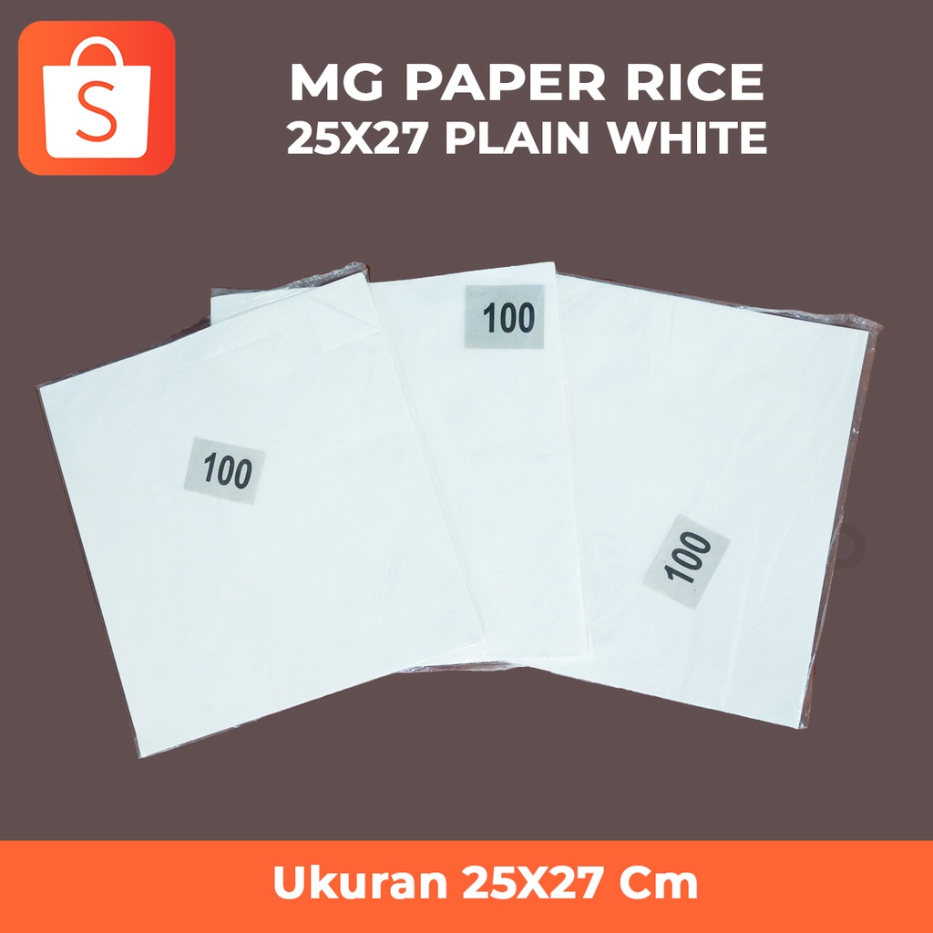 Jual Kertas Nasi Kfc 25x27 Plain White (100 Pcs) | Shopee Indonesia
