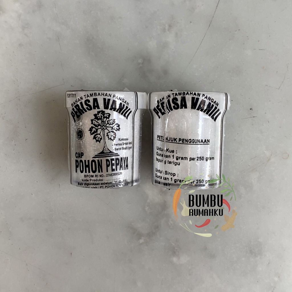 Jual Perisa Vanilli / Vanilla Bubuk / Vanilla Powder cap Pohon Pepaya ...