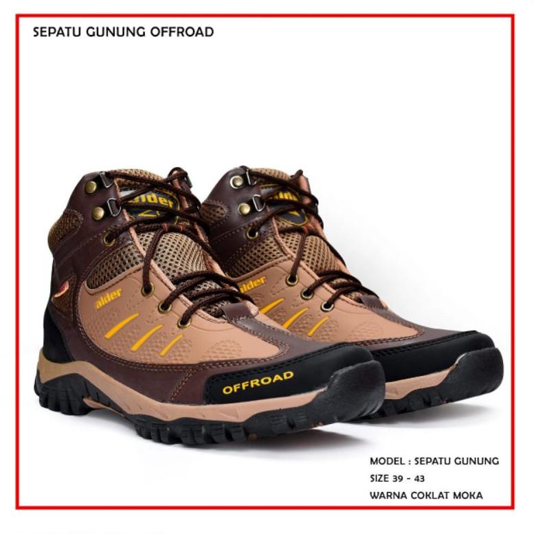 Jual sepatu gunung hiking adventure sepatu pendaki gunung pria model ...