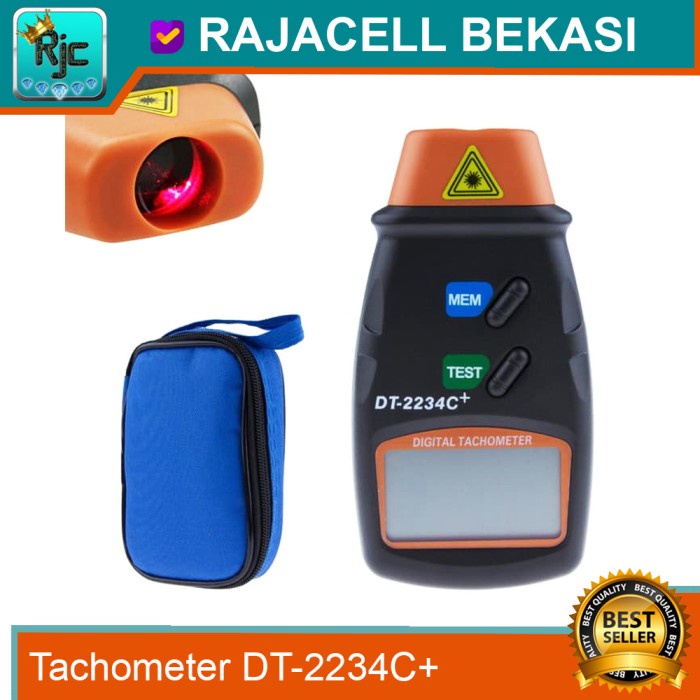 Jual DT-2234C+ Digital Laser Tachometer RPM Meter Alat Ukur Putaran ...