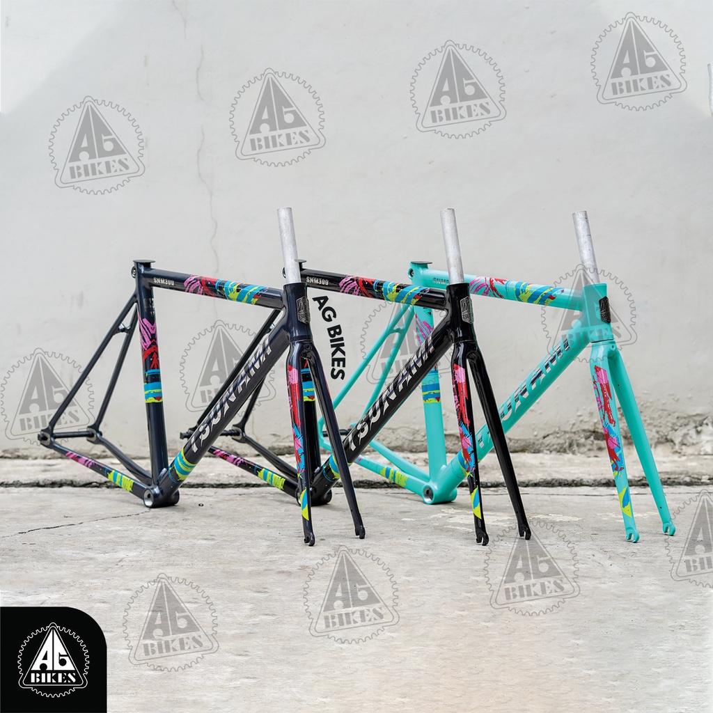 Jual Frame + Fork Sepeda Fixie Tsunami snm 300 new pola warna keren ... Jual Frame + Fork Sepeda Fixie Tsunami snm 300 new pola warna keren ...