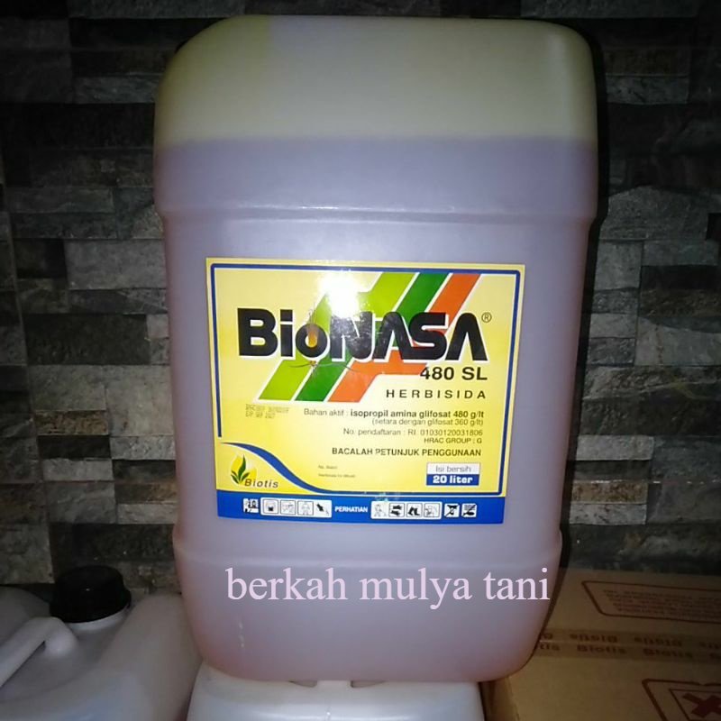 Jual Herbisida Sistemik Bionasa Herbisida 480sl kemasan 20L | Shopee ...