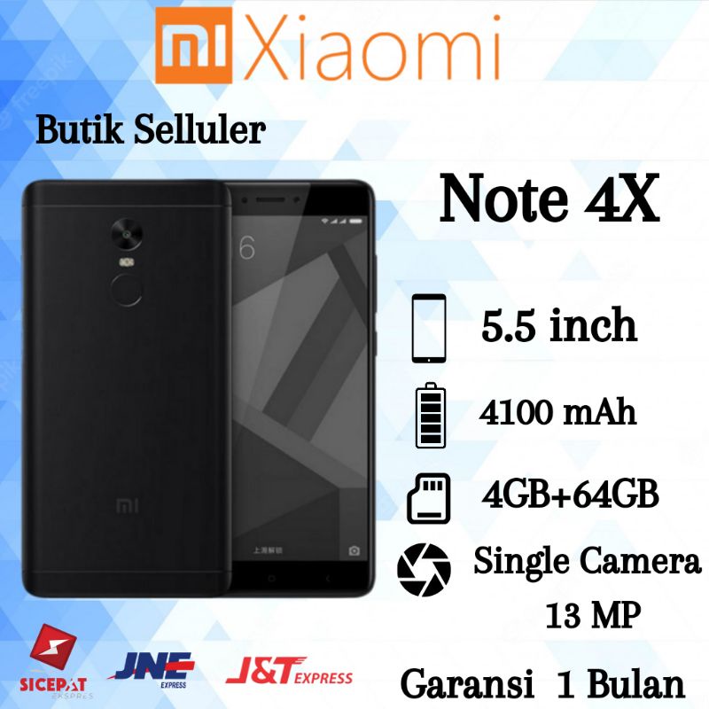 Jual Hp Xiaomi Note 4x & Redmi 4x 4-64GB Android Smartphone | Shopee ...