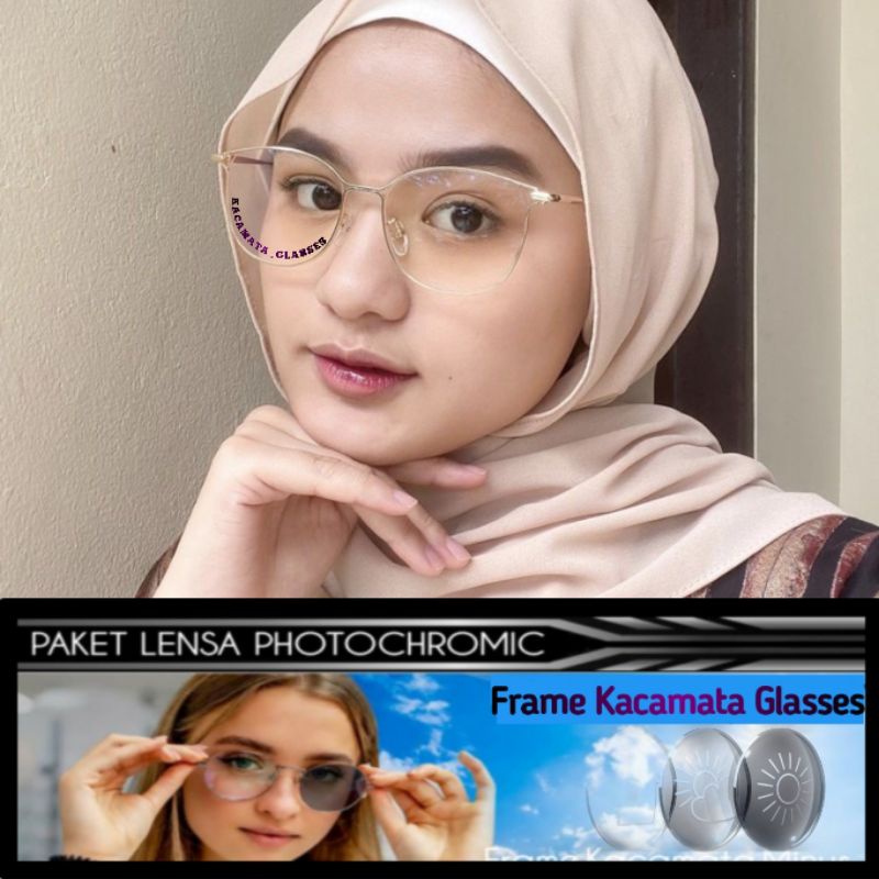 Jual Kacamata Minus Antiradiasi Frame 2065 Paket Lensa Photocromic ...