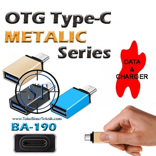 Jual OTG USB 3.1 to Type C Metal OTG To USB Female High Speed On The Go ...