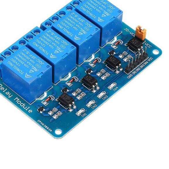 Jual Relay 12V 4 Channel Modul untuk PLC Industrial Controller Digital ...