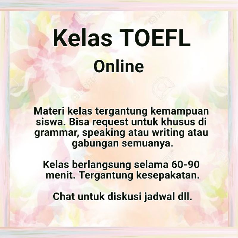 Jual Kelas TOEFL Online | Shopee Indonesia