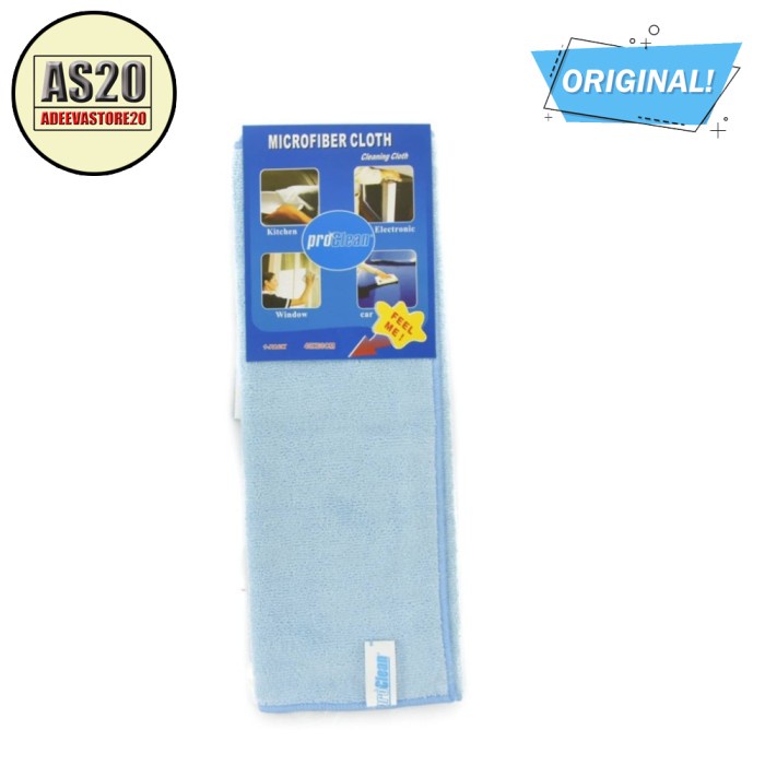 Jual Kain Lap Microfiber Proclean 40x60 Cm Biru Original | Shopee Indonesia