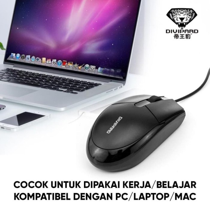 Jual Mouse Kabel Divipard Op10 Optical Usb Mouse Laptop Pc Office ...