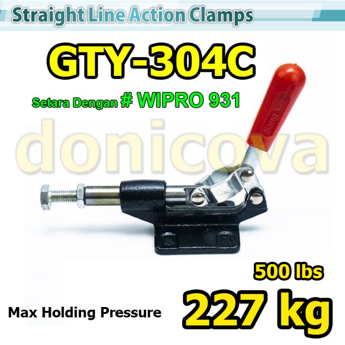 Jual Toggle Clamp Push Pull GH 304C GTY 304 C setara WIPRO 931 227kg ...