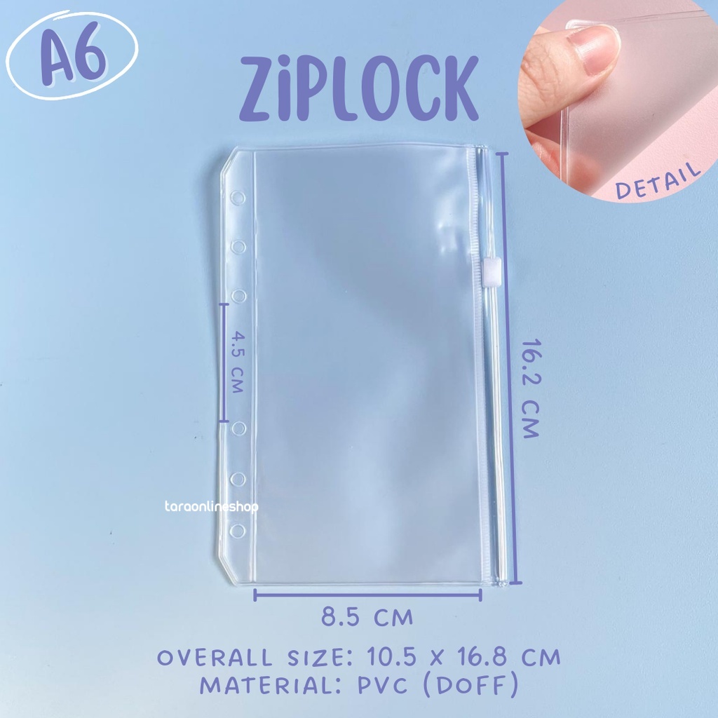 Jual Binder A6 Keuangan PVC Jelly Cover Case Album 6 Ring Warna Pink ...