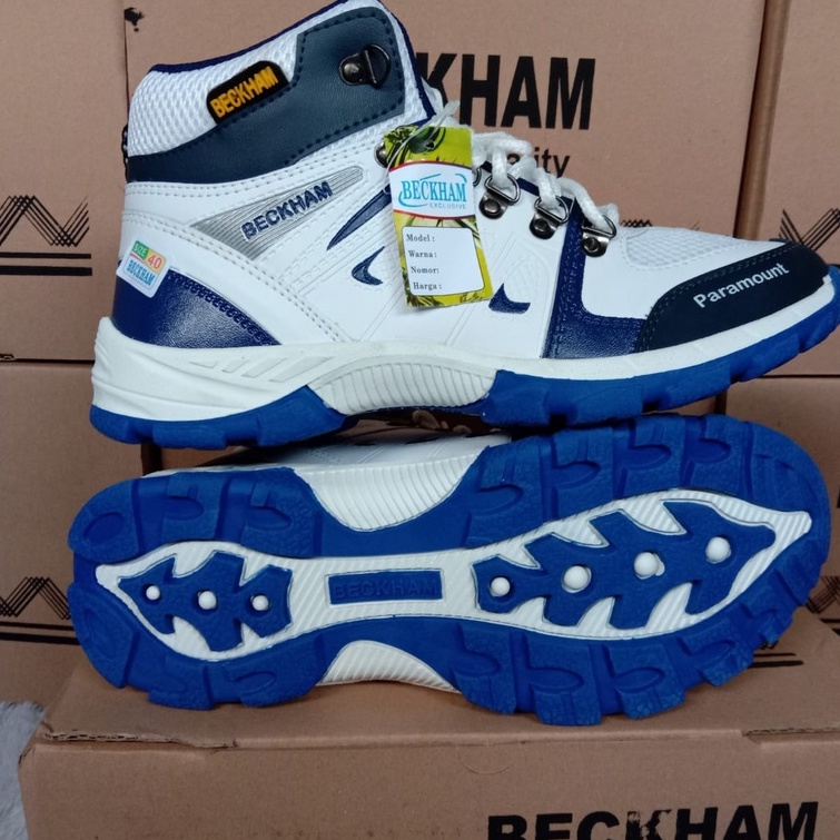 Jual SEPATU GUNUNG/SEPATU KERJA/SEPATU PARAMOUNT BECKHAM BOOTS BIRU ...