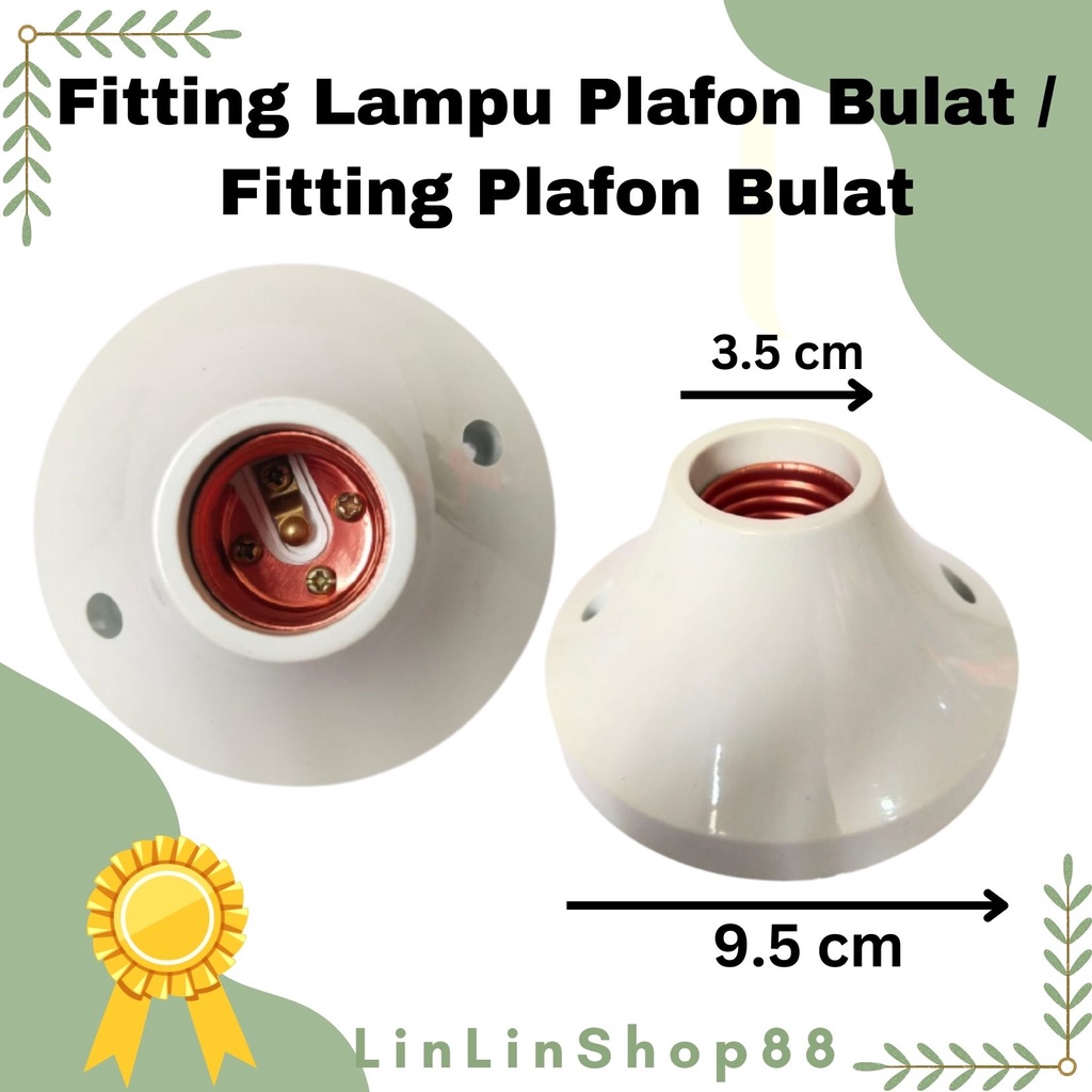 Jual Fitting Fiting Plafon Rumah Lampu E27 E 27 Bulat Swangoose SG 508 ...