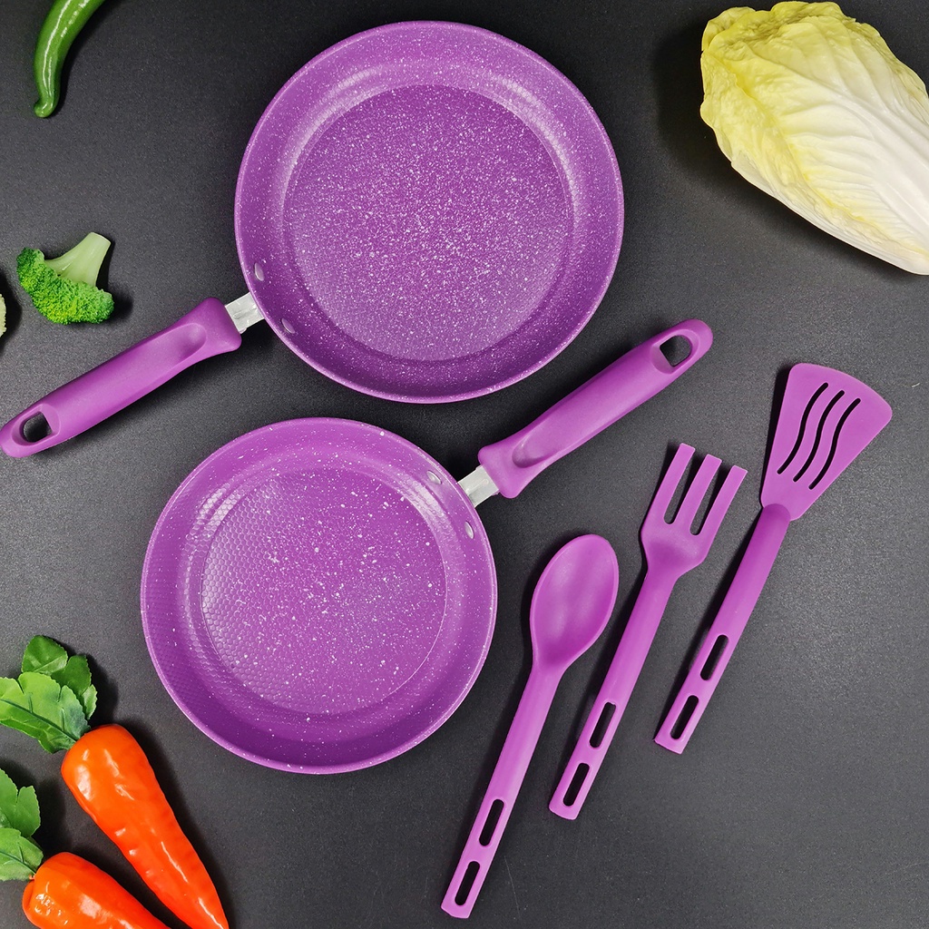 Jual TEFLON SET ISI 2 PCS FREE SET SUTIL TEFLON WARNA | Shopee Indonesia