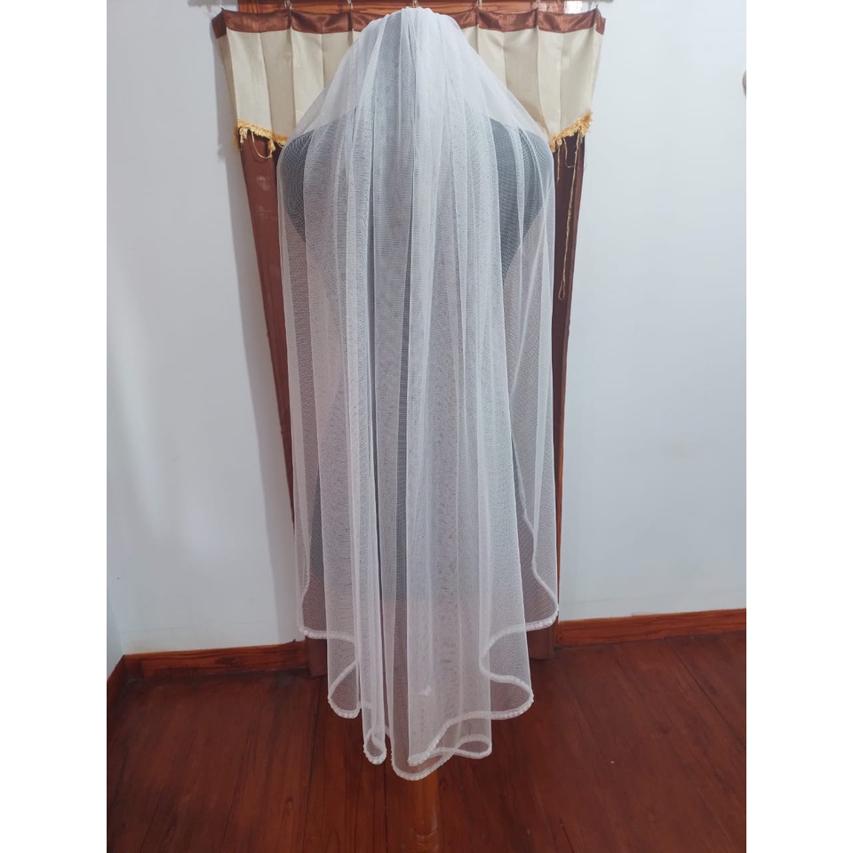 Jual veil pengantin non hijab warna putih bersih | Shopee Indonesia