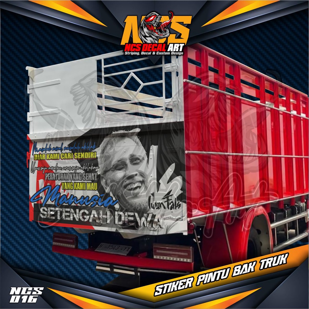 Jual Stiker Decal Pintu Bak Belakang IWAN FALS MANUSIA SETENGAH DEWA ...