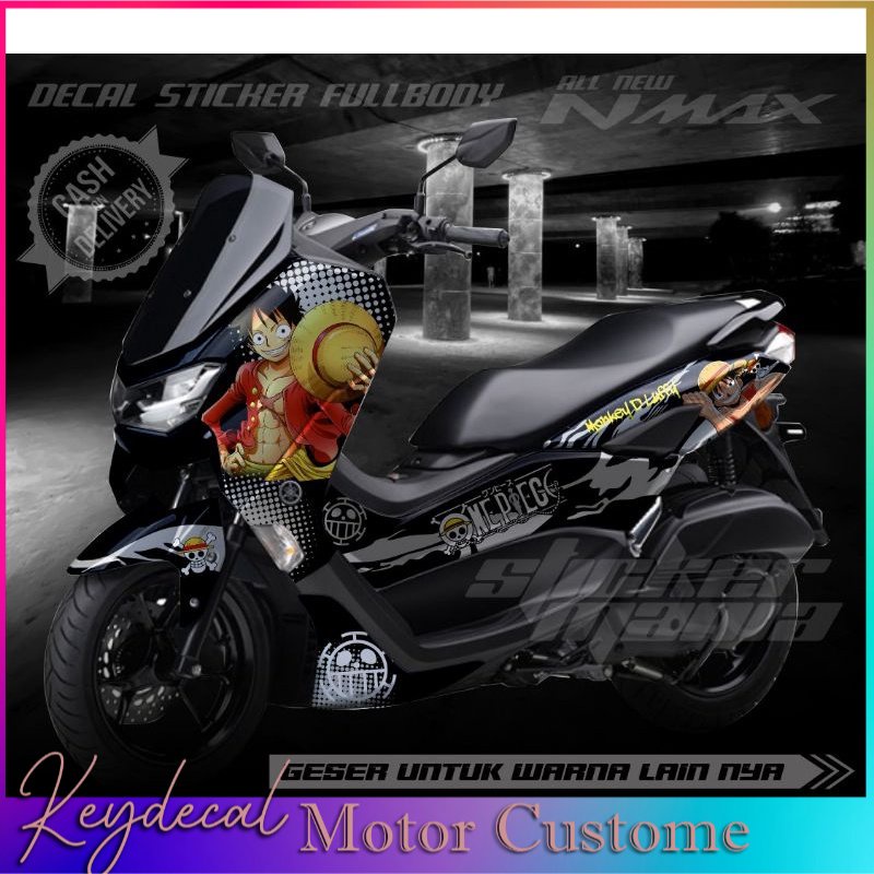 Jual decal stiker new nmax 155 full motif karakter one piece striping ...