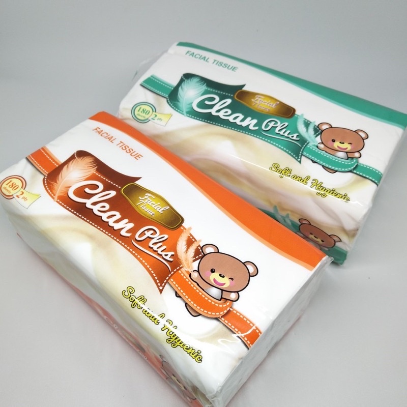 Jual tissue Clean Plus 180 sheets Facial Tissue PROMO !!! | Shopee ...