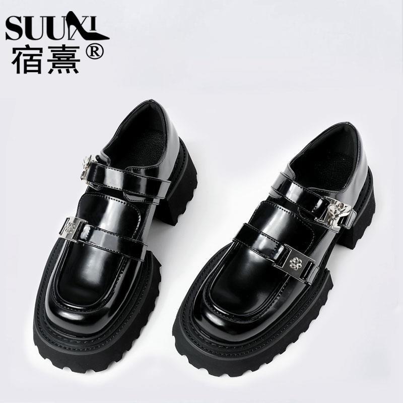 Jual 2022 Baru Bersol Tebal Kecil Sepatu Kulit Wanita Jepang Gaya ...