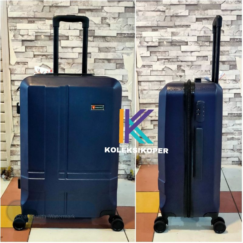 Jual Koper Swiss Polo Original Fiber Kuat roda 4 size Bagasi 24 inch ...