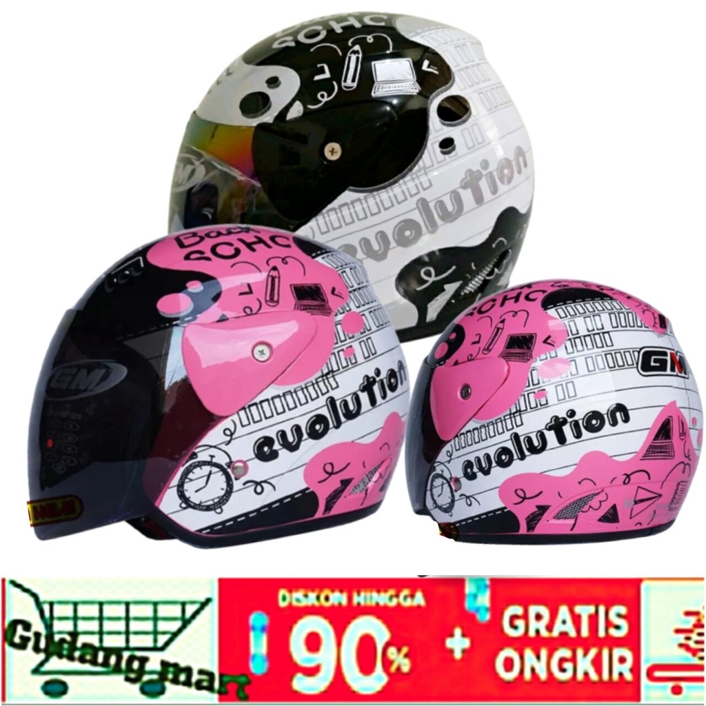 Jual Helm GM EVOLUTION ORIGINAL Official GM Asli SNI / Standar Nasional ...