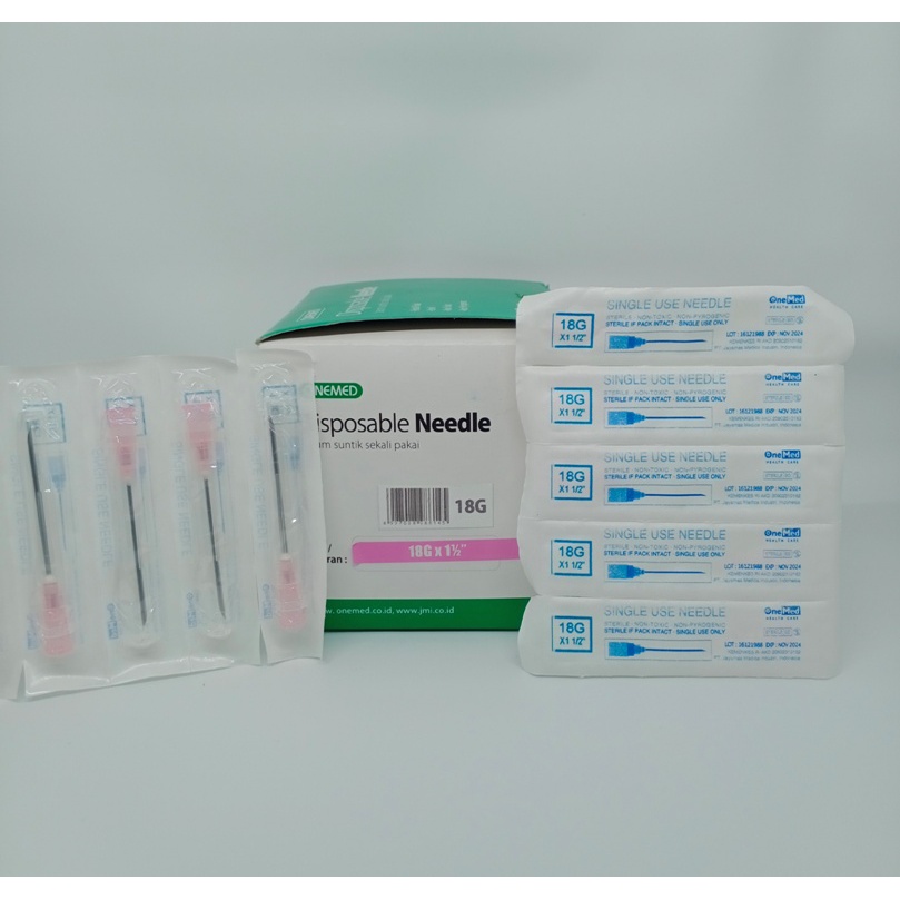 Jual Harga Per Pack Isi 5 Pcs Needel 18 Nedlee 23 Nedle 24 Needel 25 ...