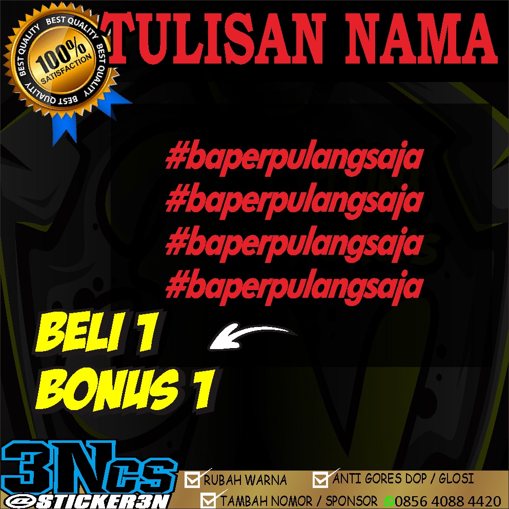 Jual Cutting Tulisan Nama, Cutting Custom Tulisan Nama, Media sosial ...