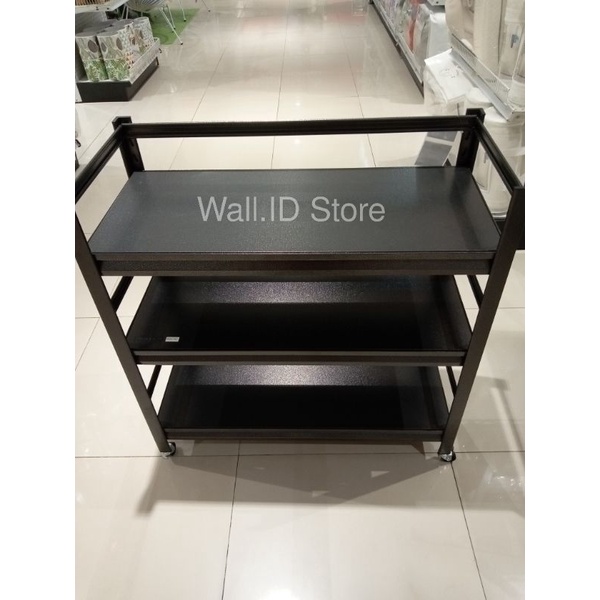 Jual Rak Besi 3 Tingkat Dengan Roda Hitam - Krisbow Original 100% ...