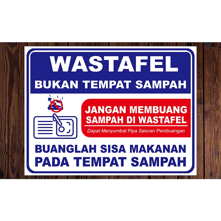 Jual STIKER PERINGATAN WASTAFEL DAN BAK CUCI | Shopee Indonesia