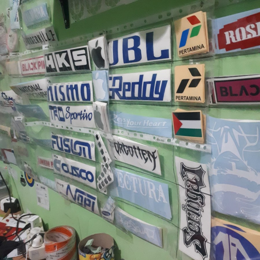 Jual Cutting Sticker Stiker Custome 1k | Shopee Indonesia