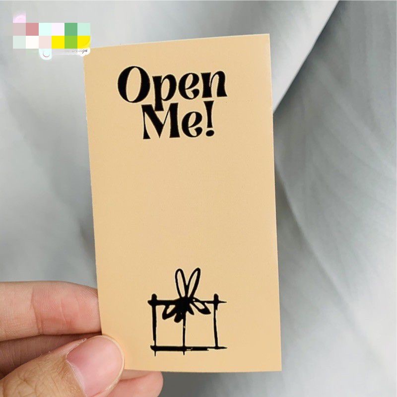 Jual STICKER OPEN ME STICKER LABEL PENGIRIMAN STICKER HAMPERS STIKER ...