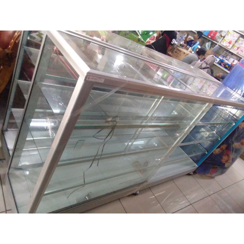 Jual Etalase warung/toko/counter ukuran 2 meter,termurah | Shopee Indonesia