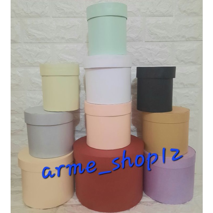 Jual Bloom box bulat diameter 8, 10, 13, 15, 20 (Ada Tutup - Bahan ...