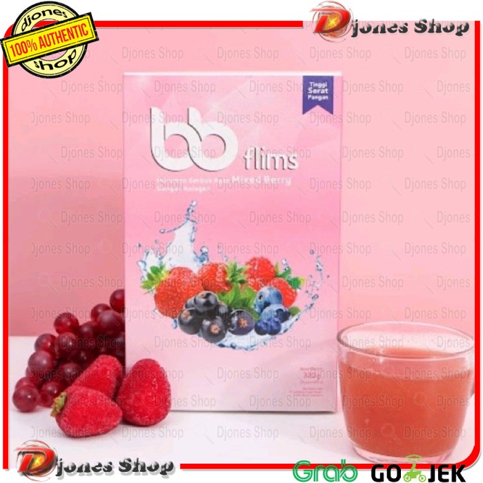 Jual BB FLIMS MINUMAN SERAT DENGAN KANDUNGAN KOLAGEN 1 BOX ISI 16 ...