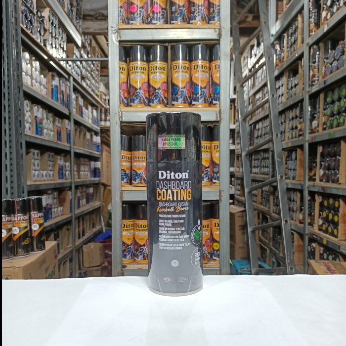Jual Cat Semprot Diton Premium Dashboard Coating 9800 Original Black ...