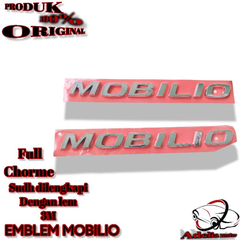 Jual Emblem Mobilio tulisan Mobilio logo Mobilio lambang Mobilio ...