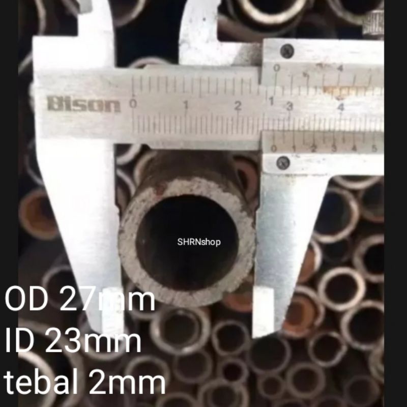 Jual besi pipa seamless diameter 27mm/23mm tebal 2mm panjang 100cm ...