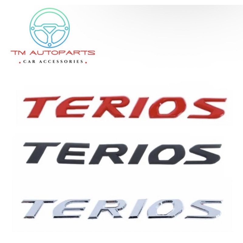 Jual logo kap mesin terios emblem terios engine hood emblem terios ...