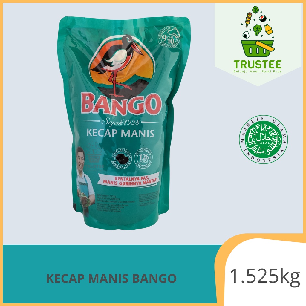 Jual KECAP MANIS BANGO KEMASAN POUCH 1,525 KG HALAL Refill | Shopee ...