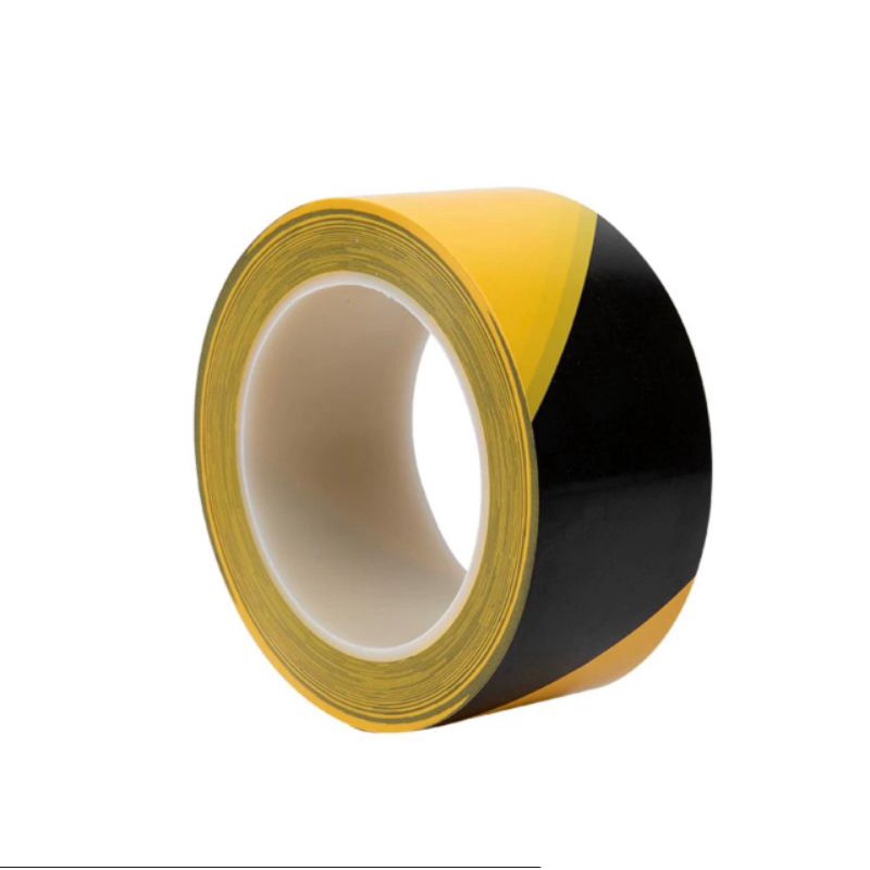 Jual Floor Marking / Lakban Hitam Kuning / 5 cm x 30mtr / Police line / Lakban Garis | Shopee ...