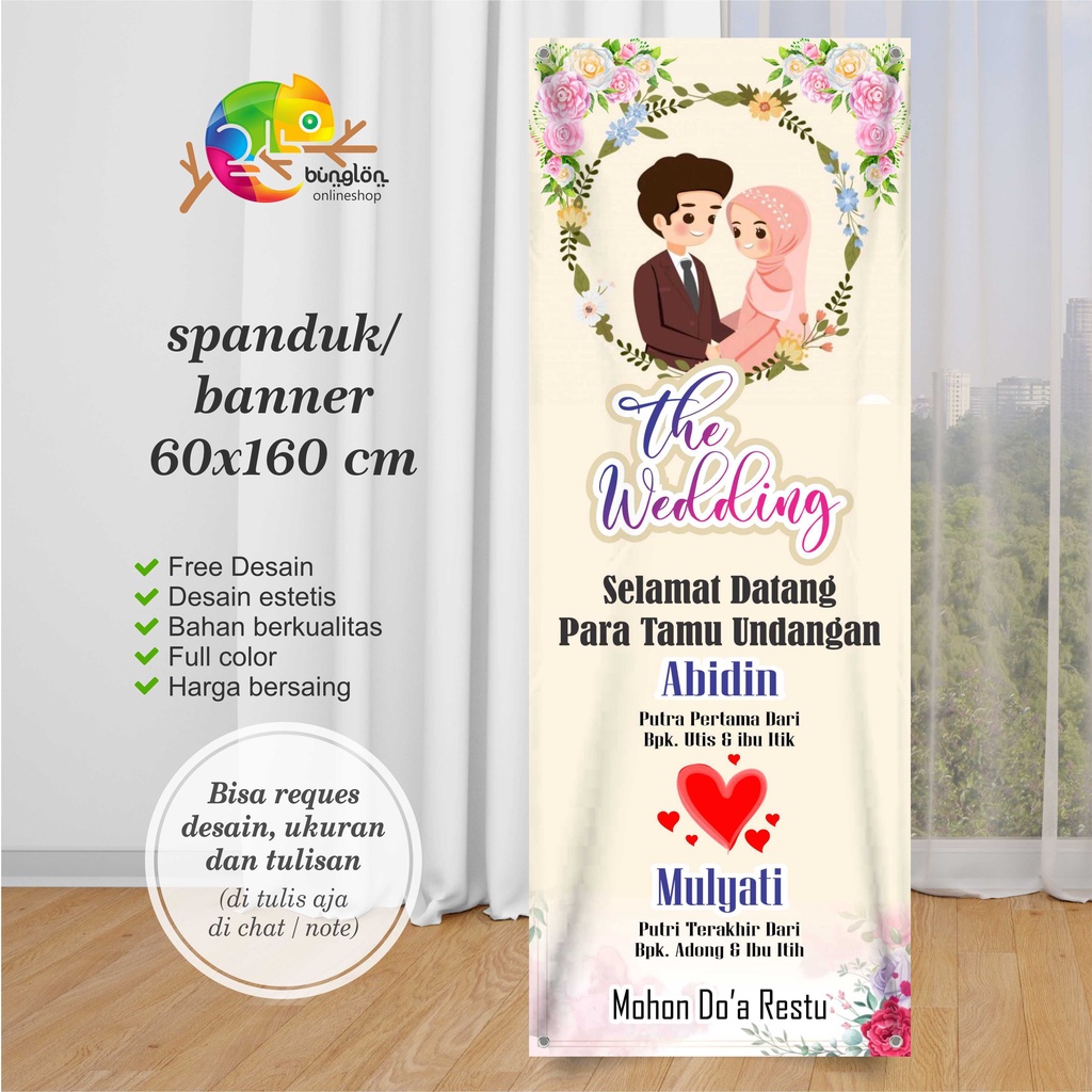 Jual Size 60x160 Cm Spanduk, Banner Selamat Datang Tamu Undangan ...