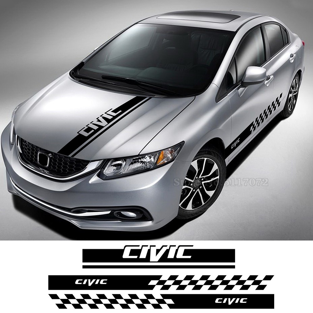 Jual Stiker untuk Honda Civic TypeR Hatchback Sedan Pintu Mobil Rok ...
