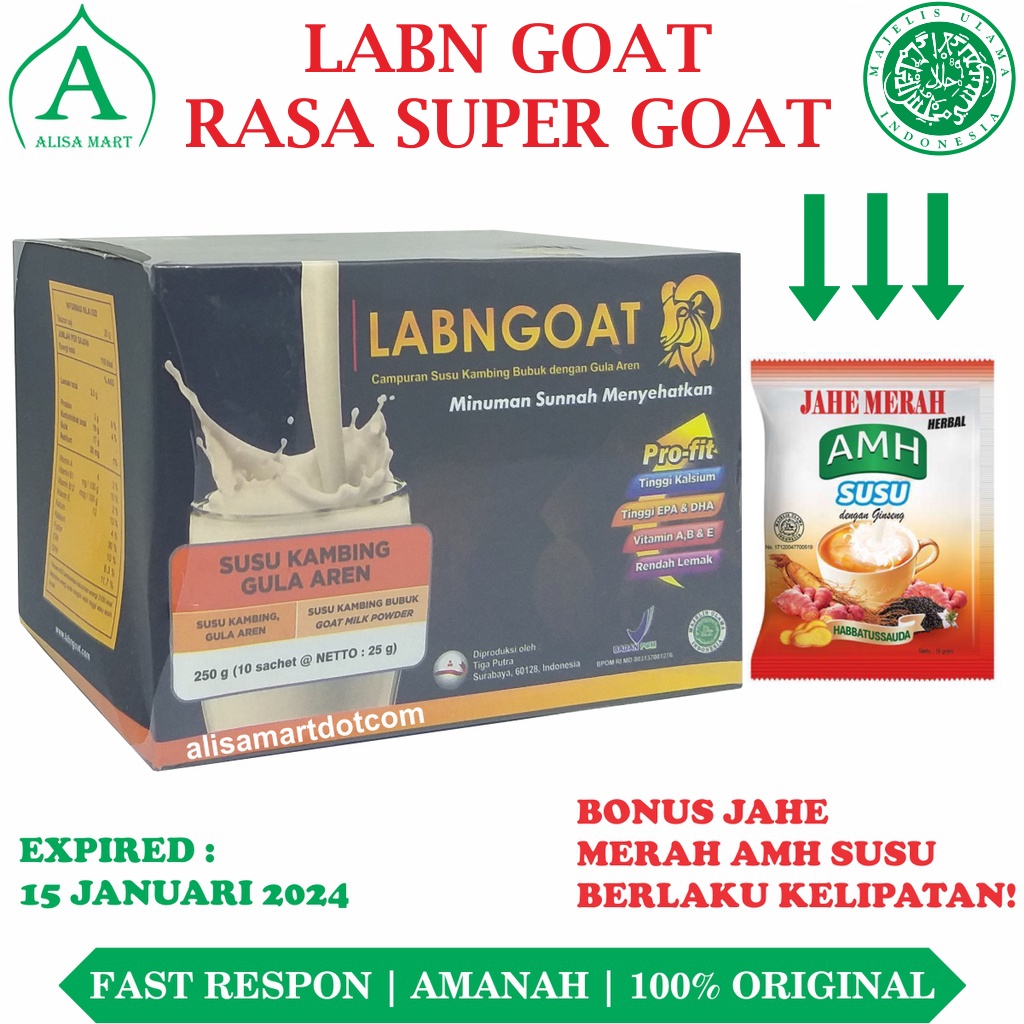 Jual LABN GOAT Susu Kambing Etawa Bubuk dengan Gula Aren LABNGOAT ...