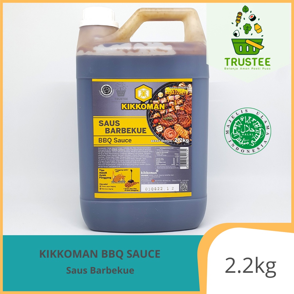 Jual Kikkoman BBQ Sauce / Saus saos Barbeque Halal 2.2 Kg | Shopee ...