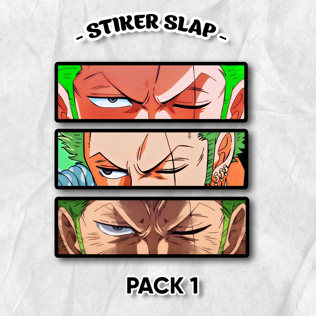 Jual Stiker Slap Zoro One Piece / Sticker Slap / Sticker Anime | Shopee ...