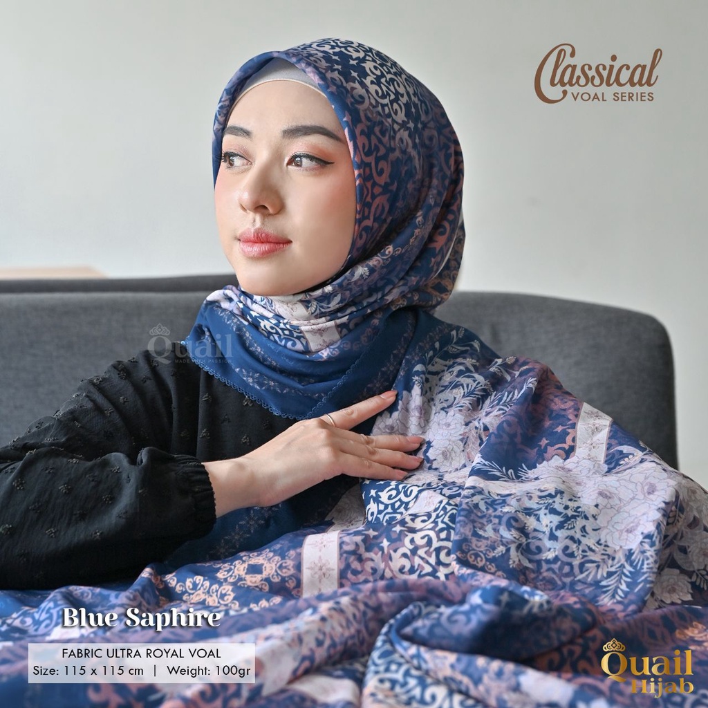 Jual Jibab CLASSICAL Quail Hijab Original Segi Empat Ultra Voal Premium ...