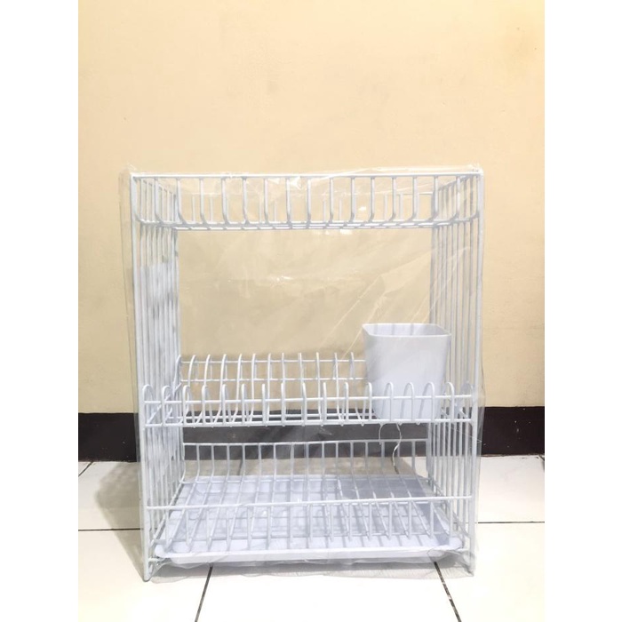 Jual Rak Piring Rak Piring 3 Susun Besi Modelline + Tatakan Dan Tempat ...
