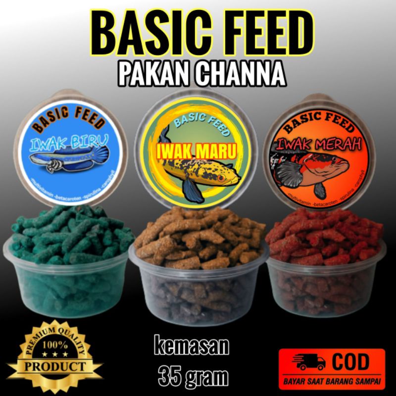 Jual Pelet ikan channa iwak maru red blue yellow pakan ikan blue ...