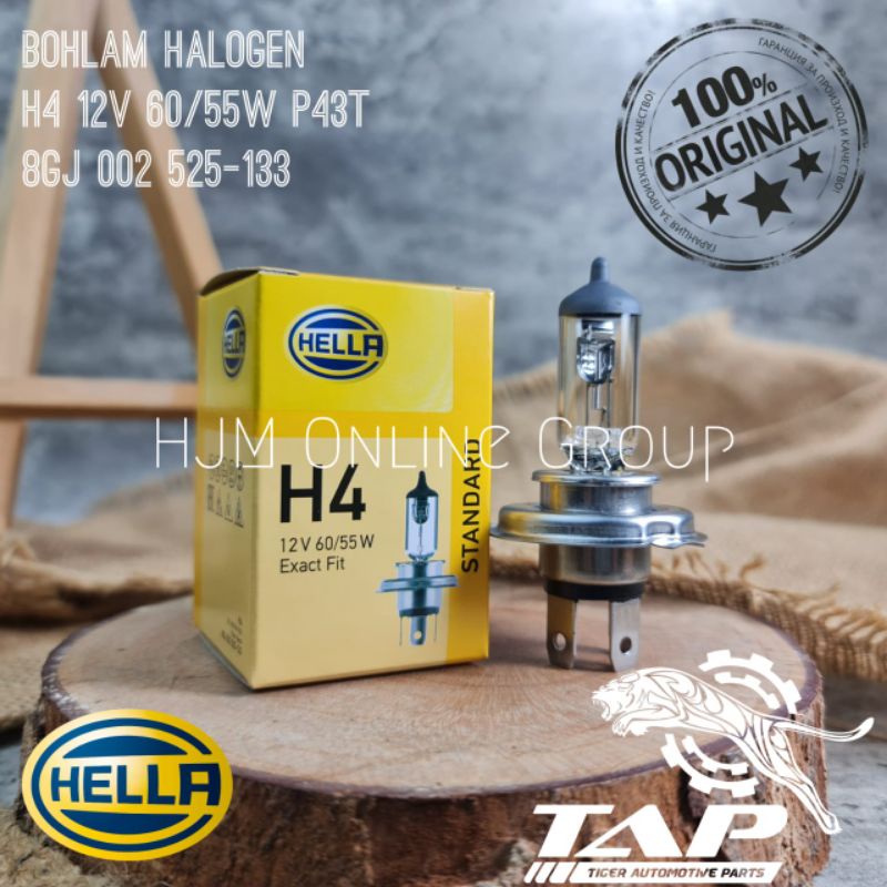 Jual BOHLAM LAMPU HALOGEN HELLA H4 P43T 12V 60/55W ORIGINAL | Shopee Indonesia